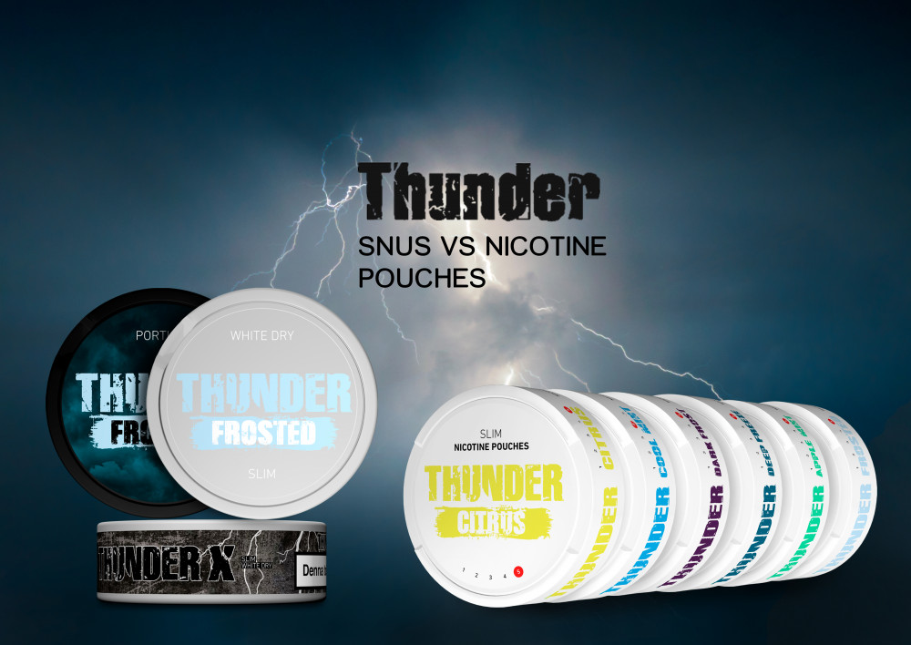 Thunder Snus vs. Thunder Nikotinbeutel | Snusdirect